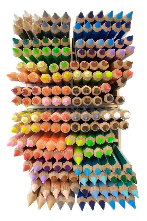 Crayons (Top View) stock image. Image of colours, colors - 2134477
