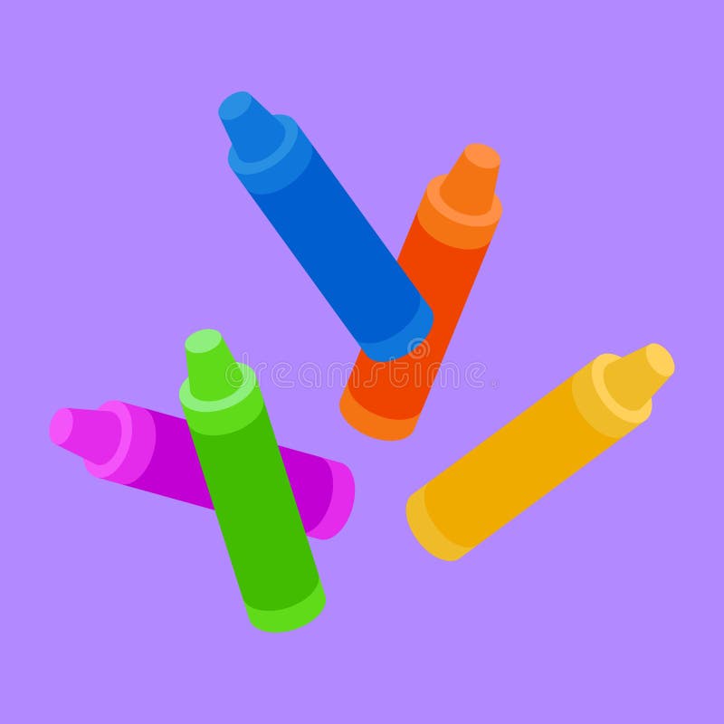 Crayons Vector Icon. Crayons Colors Illustration Vector Stock Vector ...