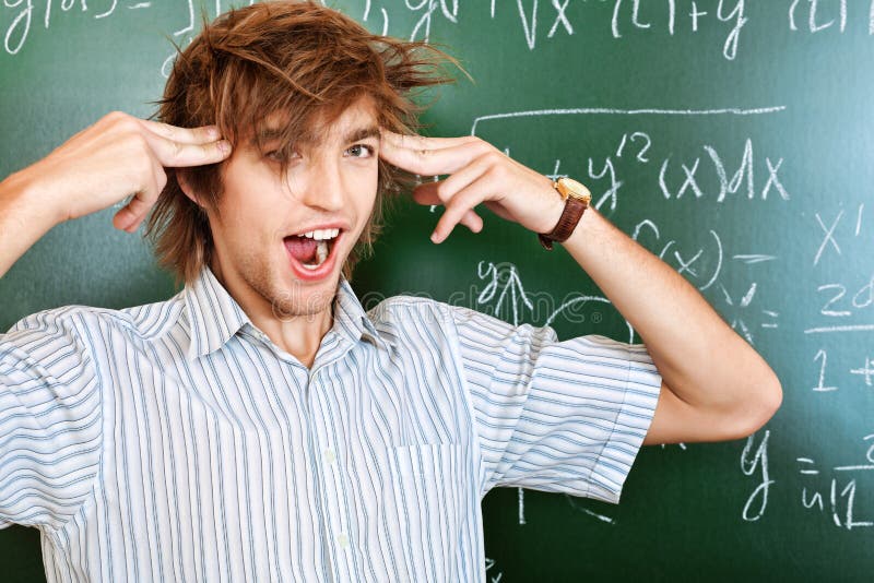 Crazy student stock photo. Image of person, high, books - 16564628