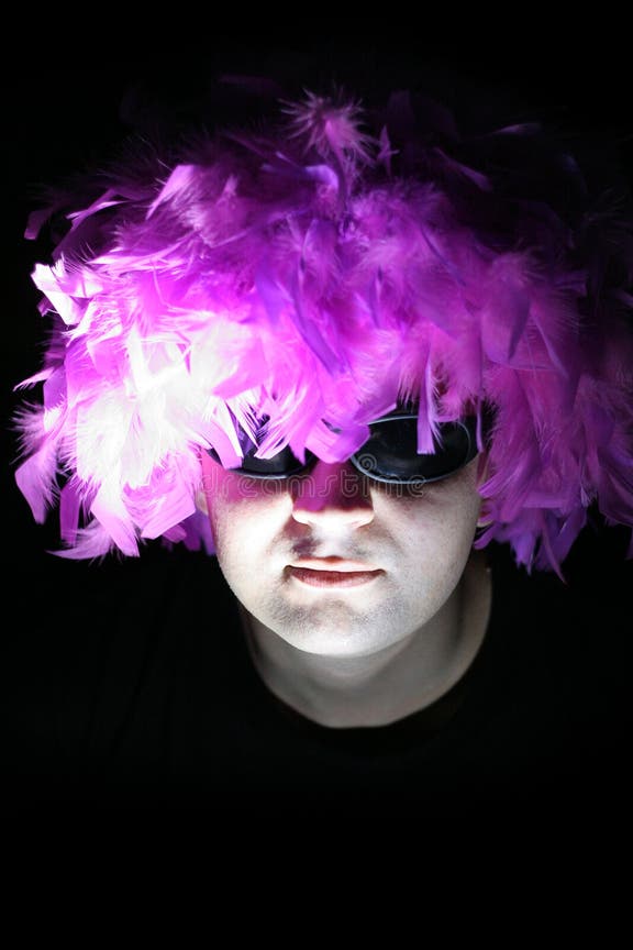 Crazy-2 stock photo. Image of shout, strange, feather - 2758164