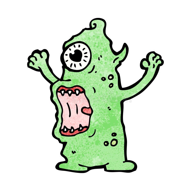 Crazy alien cartoon stock vector. Illustration of alien - 38065328