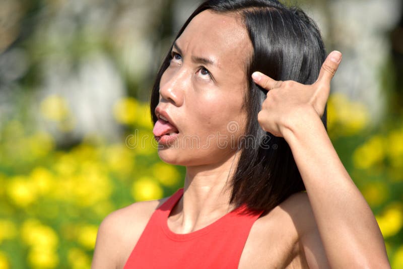 A Crazy Asian Woman stock photo. Image of adult, asia - 154644812