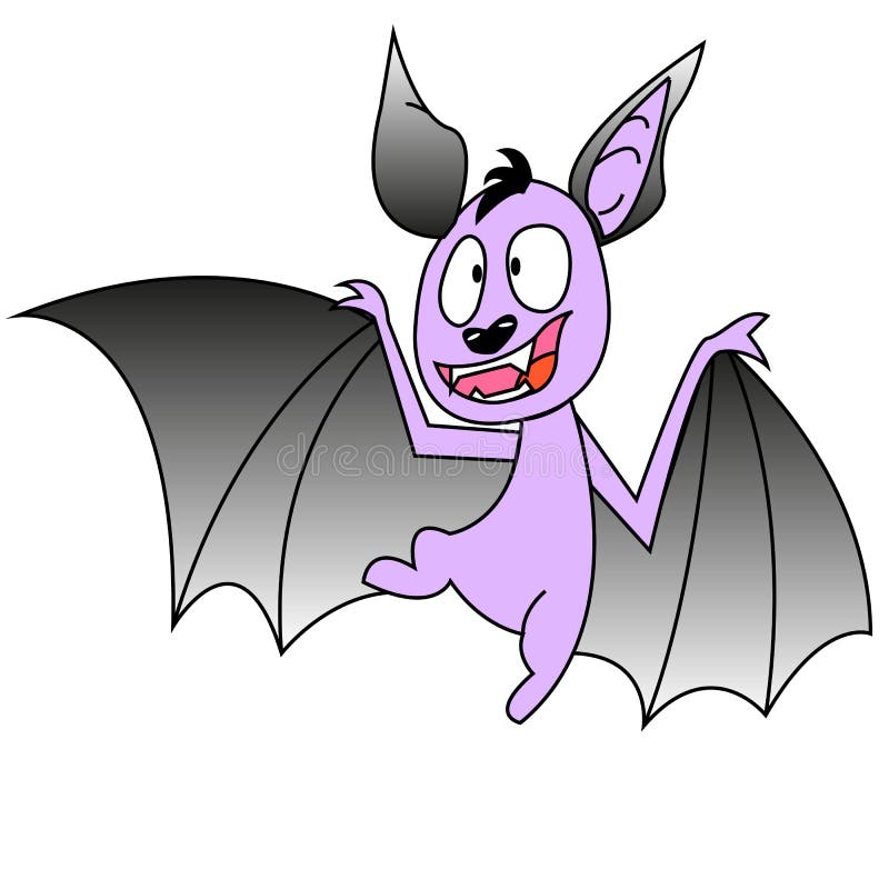 Crazy bat stock illustration. Illustration of properties - 43545580