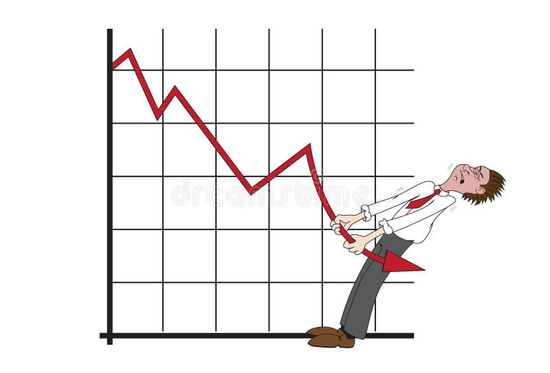 Chart showing bad things stock illustration. Illustration of bank - 5968028