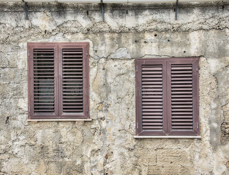 Crazy Building Placement of Two Windows Stock Photo - Image of outdoor ...