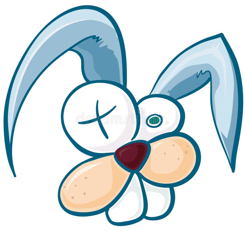 Crazy rabbit stock vector. Illustration of smile, humor - 16330083
