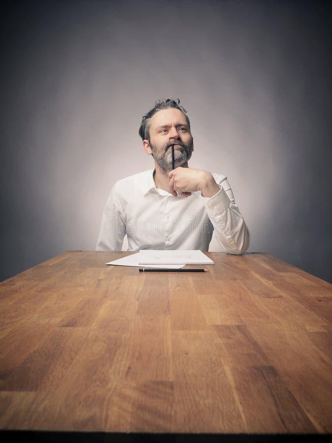 Crazy business man at work stock image. Image of editor - 90165237