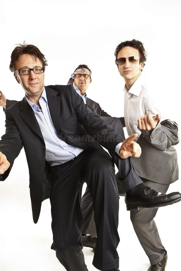 Crazy businessmen dancing stock image. Image of happy - 17758471