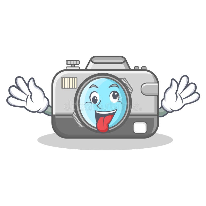 Crazy Camera Character Cartoon Design Stock Vector - Illustration of ...