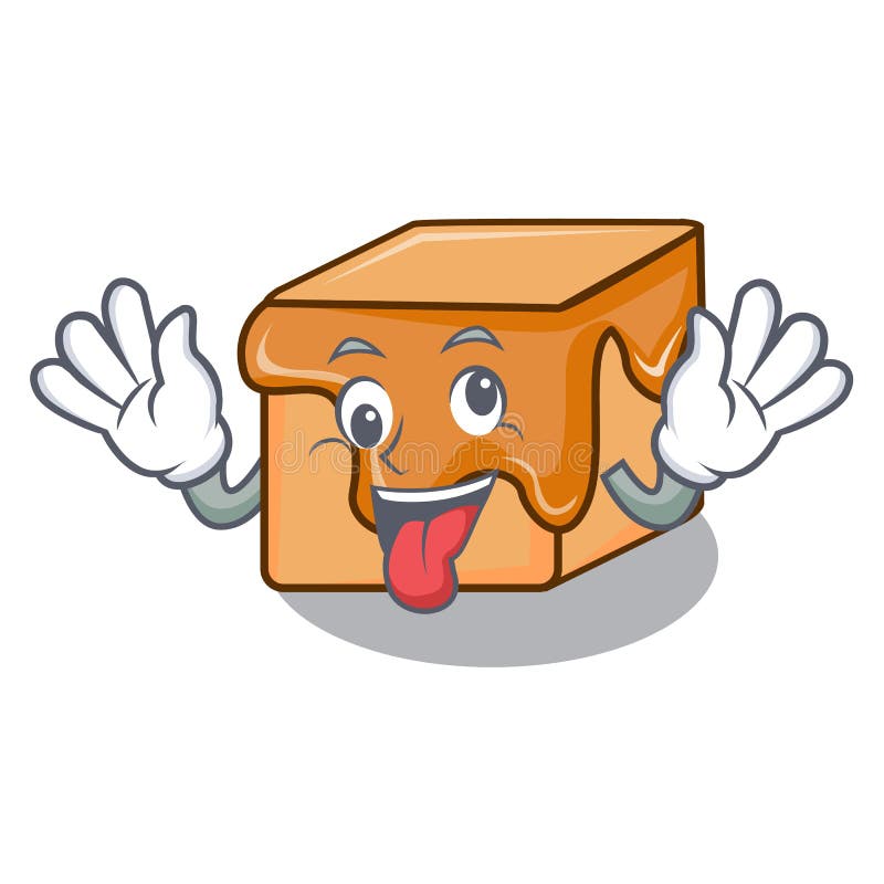 With Box Caramel Candies Character Cartoon Stock Vector - Illustration ...