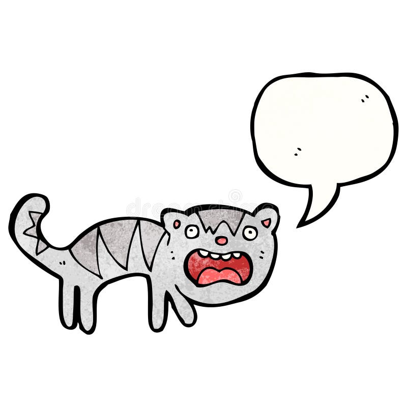 Crazy cartoon cat stock vector. Illustration of artwork - 38046367