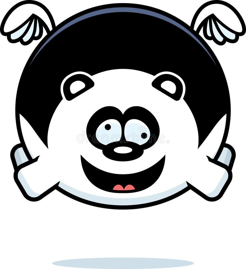 Crazy Cartoon Panda stock vector. Illustration of vector - 116184657