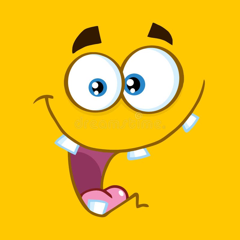 Going Crazy Cartoon Face