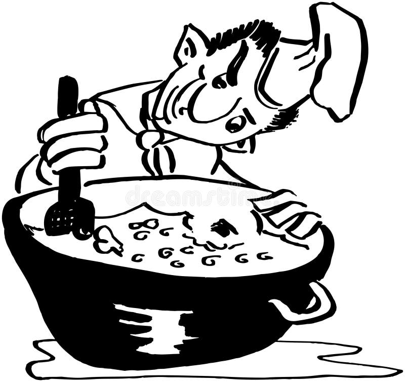 Crazy Chef stock vector. Illustration of banquets, foods - 42098149