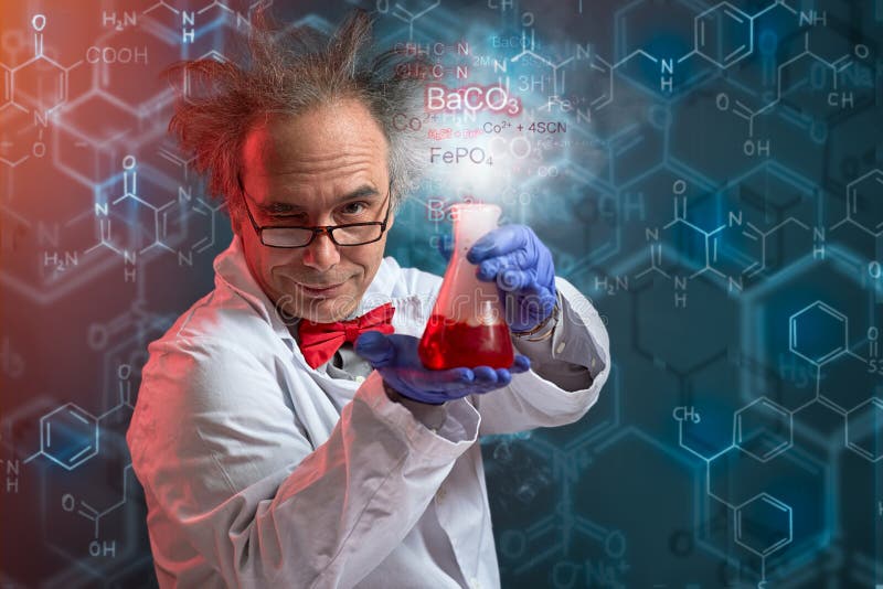 Disappointed Chemist Looking in His Failed Experiment Stock Photo ...