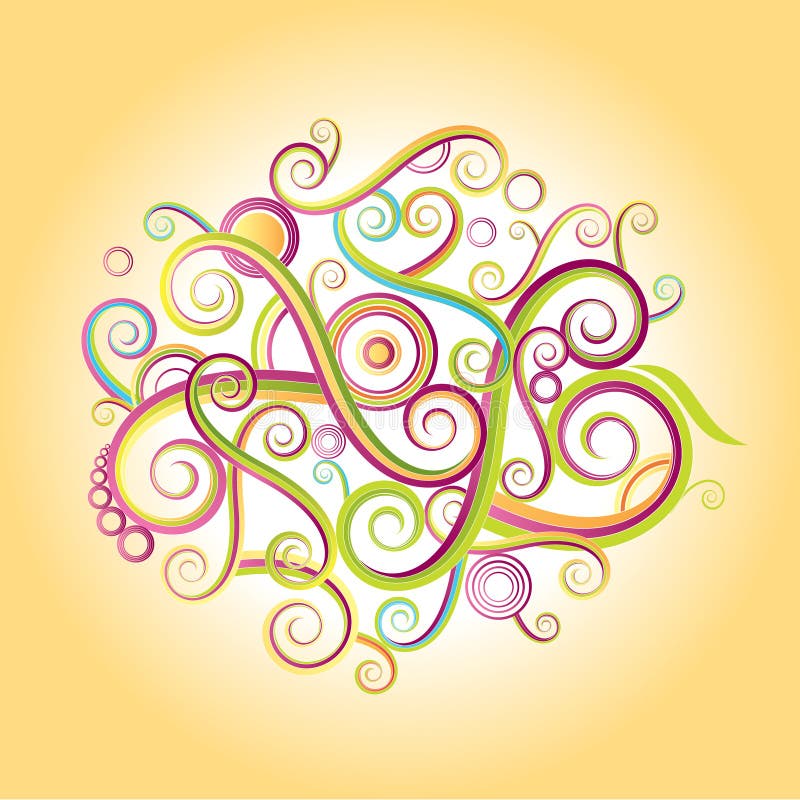 Crazy Color Seamless Abstract Hand Drawn Vector Pattern. Summer Colours ...