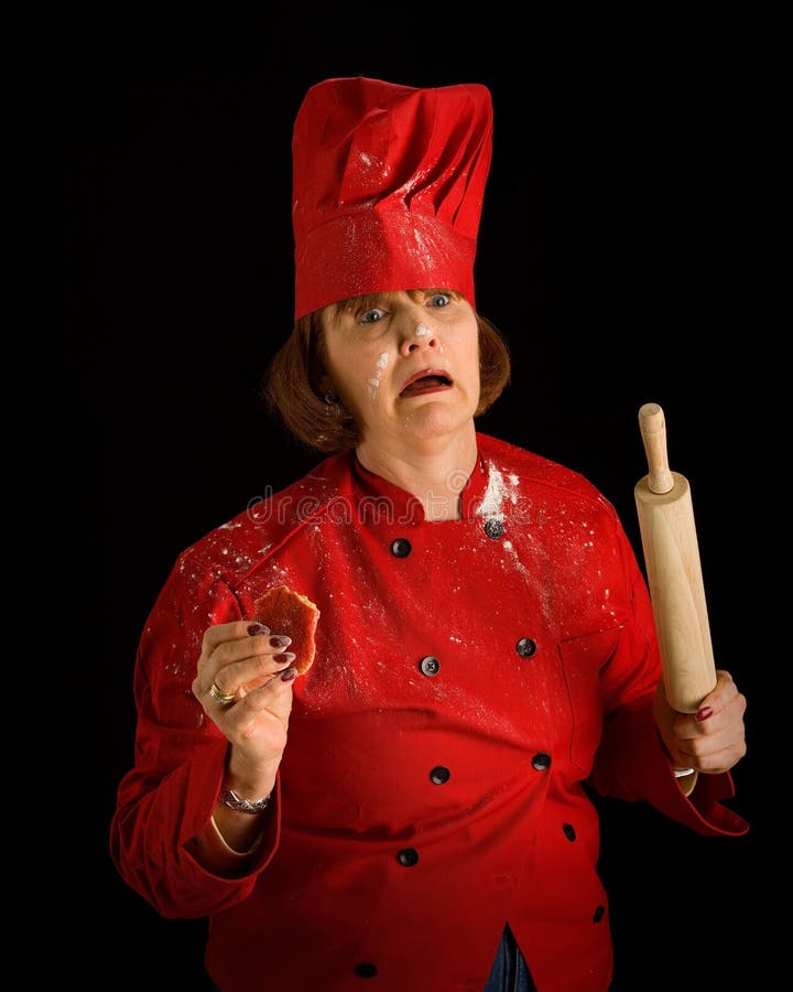 Crazy cook stock image. Image of funny, chef, expression - 7300295