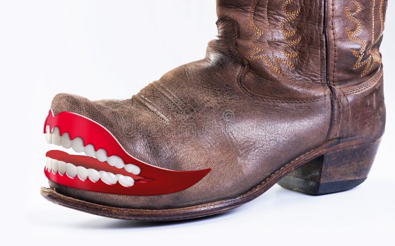 Crazy Cowboy Boots. stock photo. Image of false, boot - 79822250