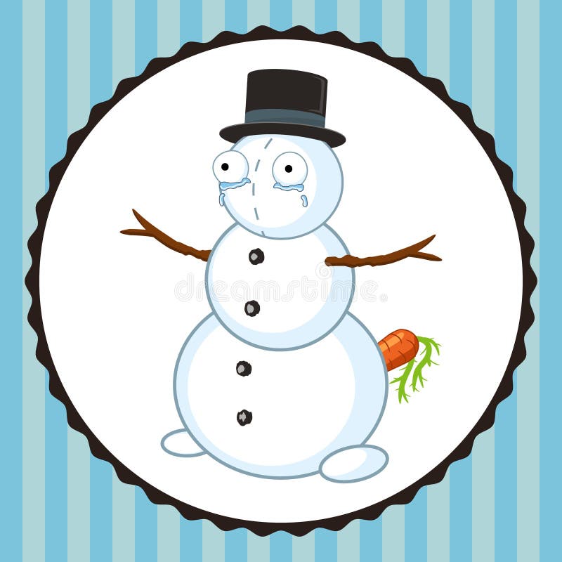 Crying Snowman Stock Illustrations – 44 Crying Snowman Stock ...
