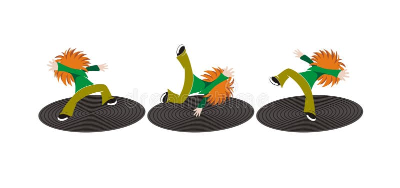 Crazy dancers stock vector. Illustration of girl, crowd - 7991896