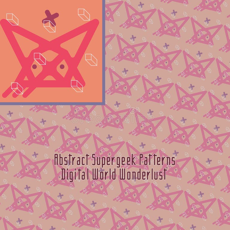 Crazy Digital Pattern with Strange Geometry Stock Vector - Illustration ...