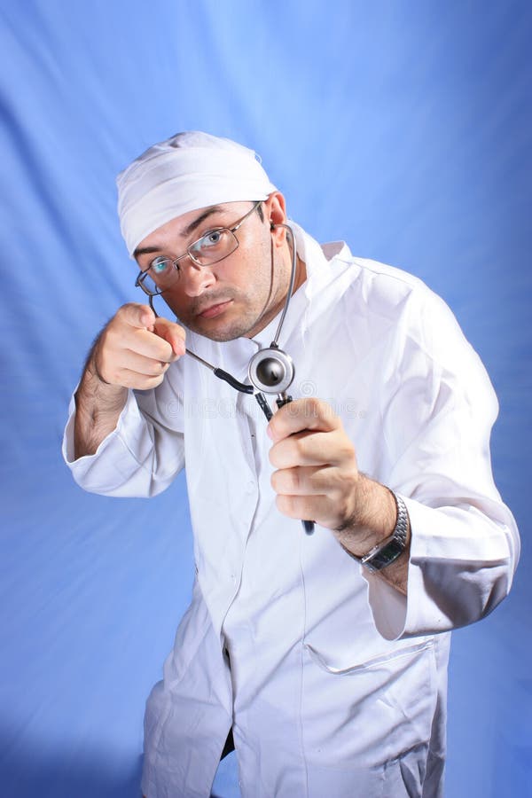 Crazy doctor stock photo. Image of bizarre, health, facial - 10425220