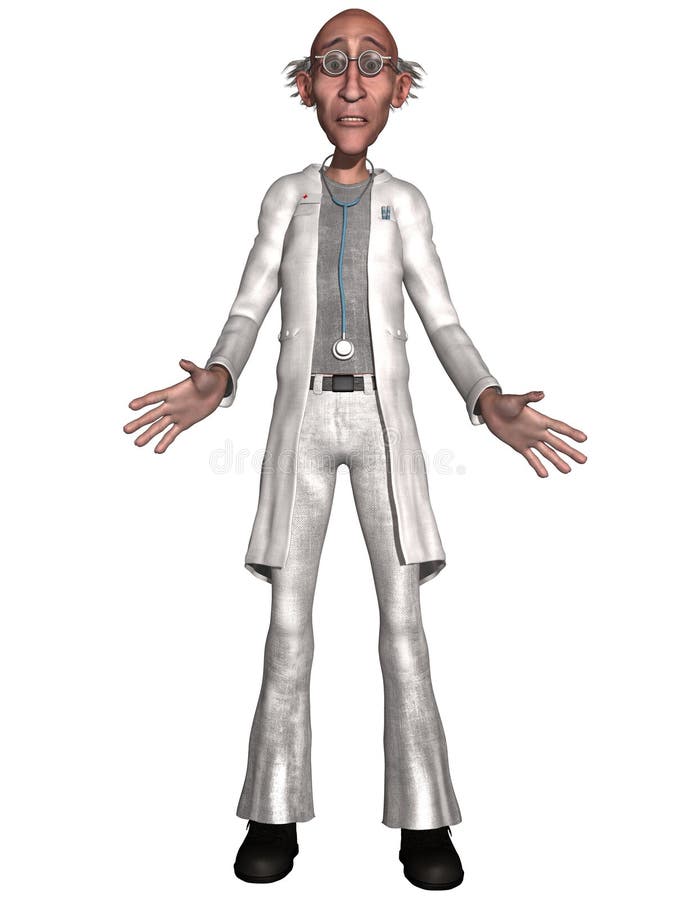 Crazy doctor stock illustration. Illustration of hilarious - 20588137