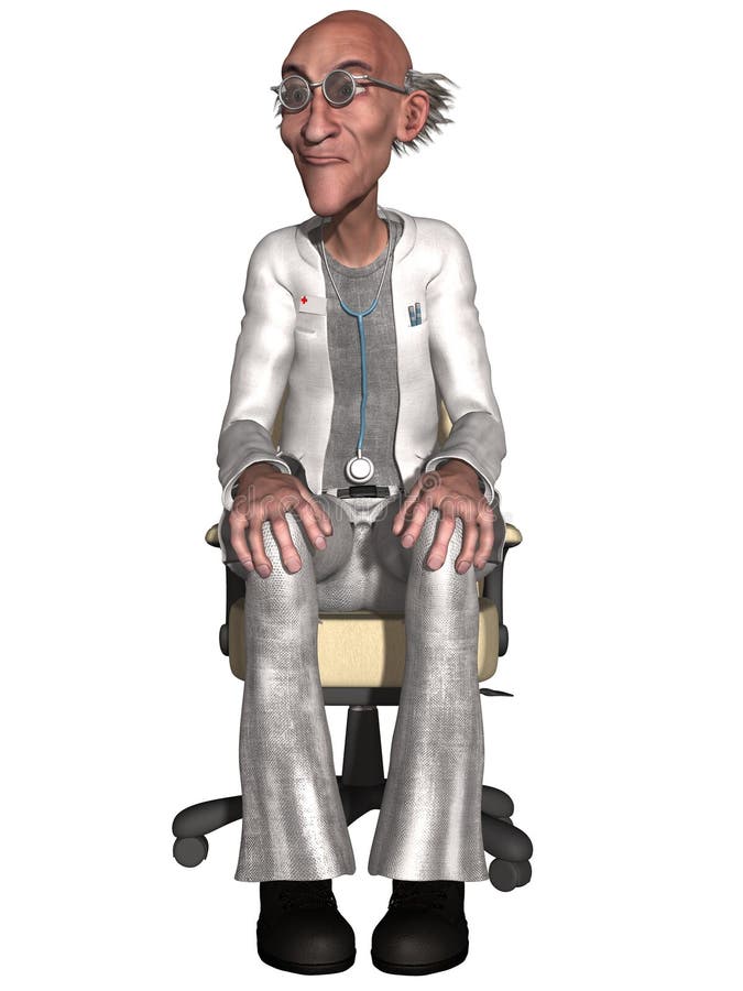 Crazy doctor stock illustration. Illustration of pill - 4421841