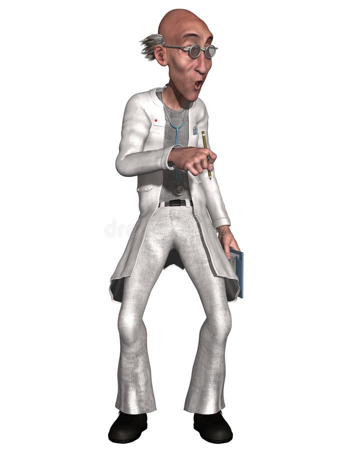 Crazy doctor stock illustration. Illustration of illness - 20720757
