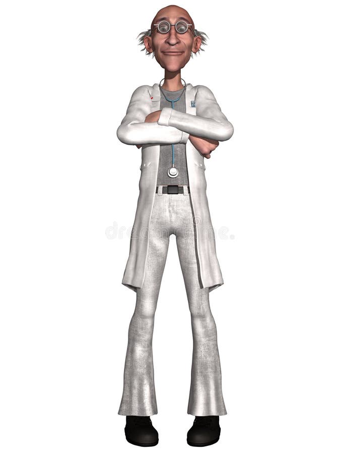 Crazy doctor stock illustration. Illustration of cheerful - 20720768