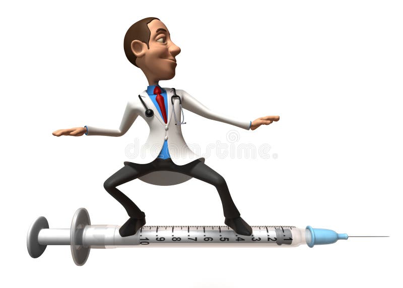 Crazy doctor stock illustration. Illustration of pill - 4421841