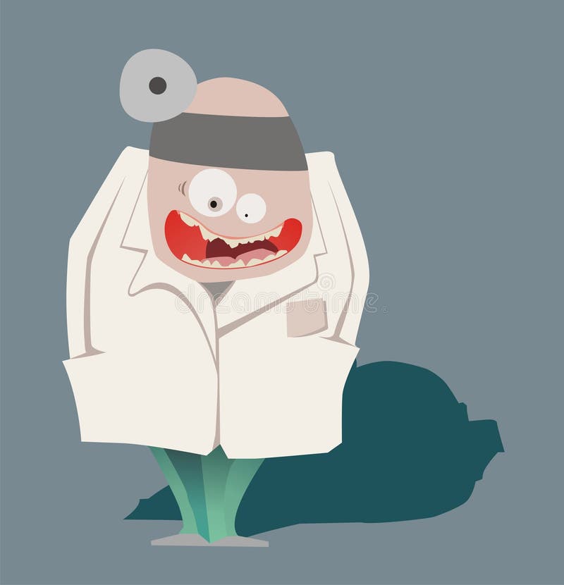 Crazy doctor stock illustration. Illustration of treat - 7375458