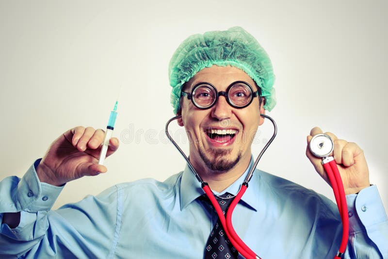 Crazy Doctor stock photo. Image of doctor, looking, caucasian - 60174862