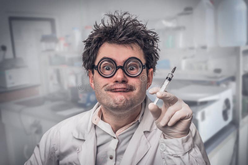 Crazy Doctor Performing Experiments in Hospital Stock Photo - Image of ...