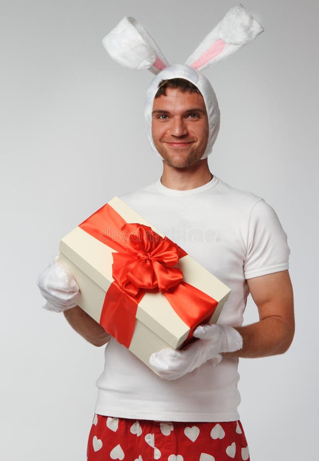 Crazy easter rabbit stock photo. Image of crazy, action - 23268114