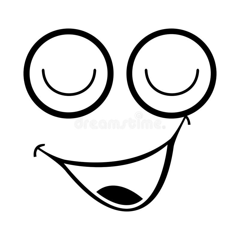 Crazy Emogy Face Kawaii Character Stock Vector - Illustration of kawaii ...