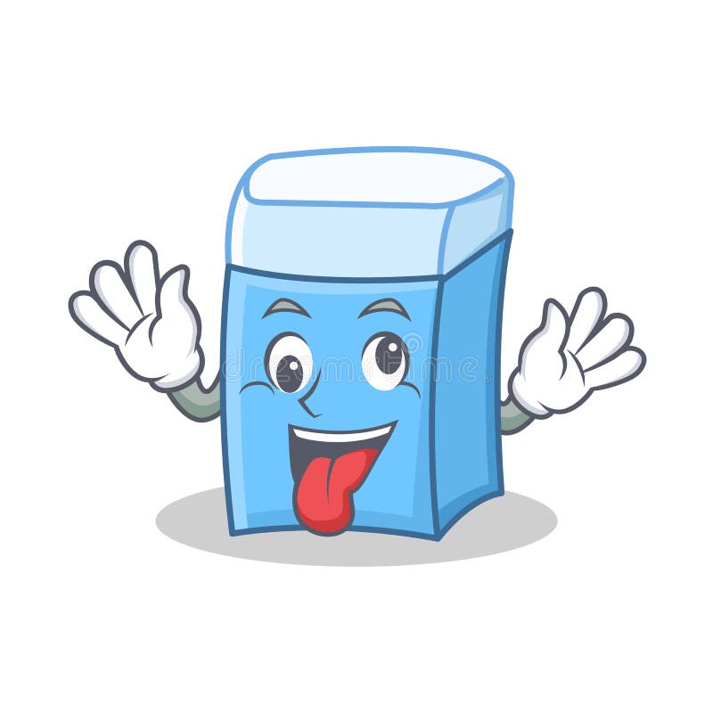 Crazy Eraser Character Mascot Style Stock Vector - Illustration of ...