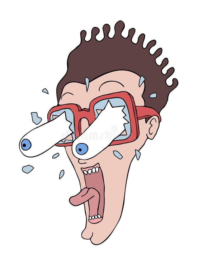 Crazy laugh stock vector. Illustration of laugh, short - 37351843