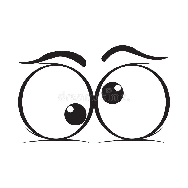 Crazy eyes cartoon stock vector. Illustration of crazy - 132695071