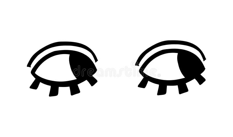 Crazy Eyes. Doodle Open Eye. Abstract Hand Drawn Fun Geometric ...