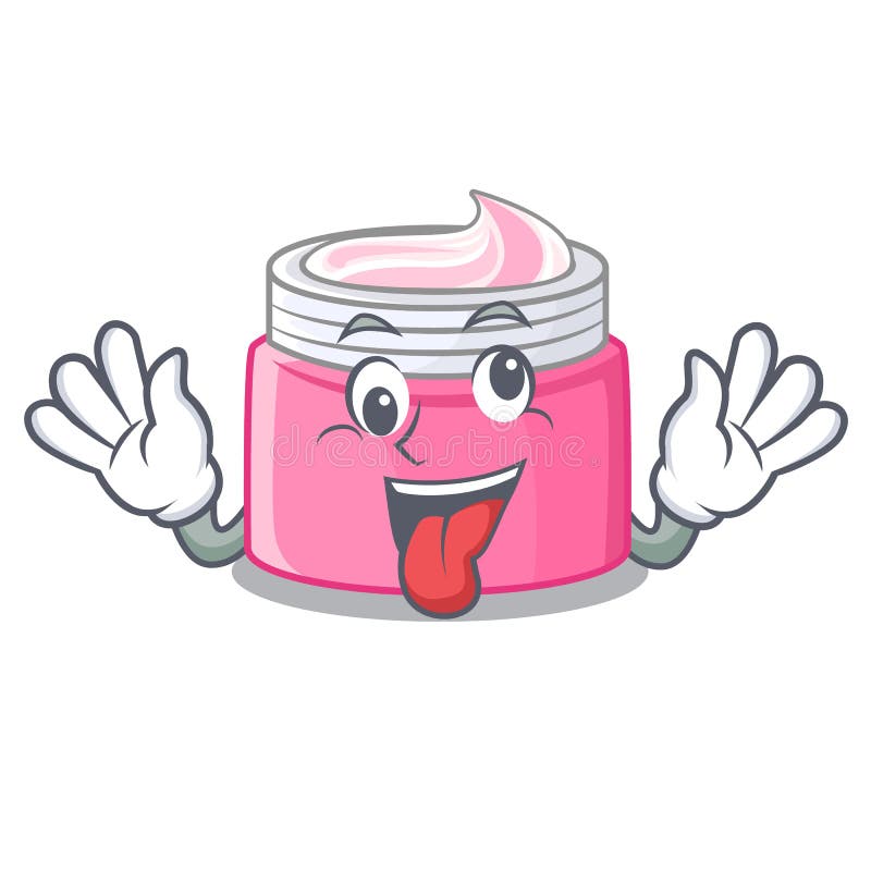 Crazy Face Cream in a Cartoon Jar Stock Vector - Illustration of ...