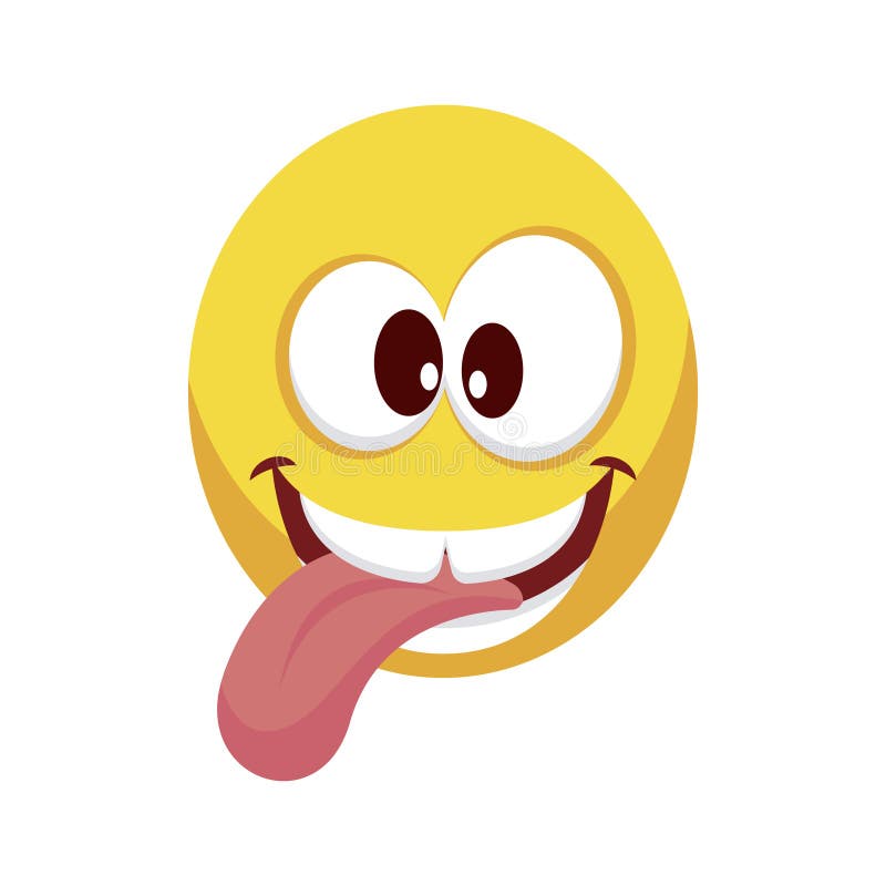 Crazy Emoji Tongue Out Stock Illustrations – 299 Crazy Emoji Tongue Out ...