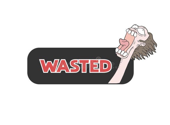 Crazy Face and Wasted Message Stock Vector - Illustration of play, text ...