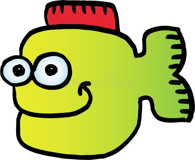 Crazy Fish stock vector. Illustration of crazy, animal - 8286798