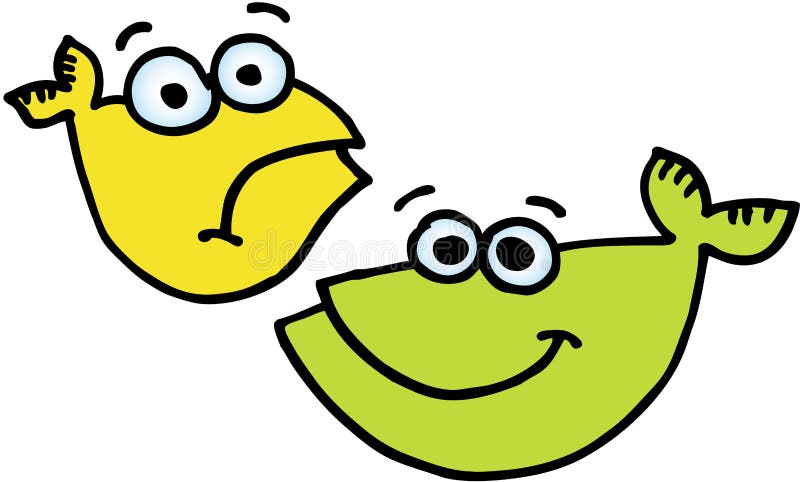 Crazy Fish stock vector. Illustration of animal, illustrated - 9449958