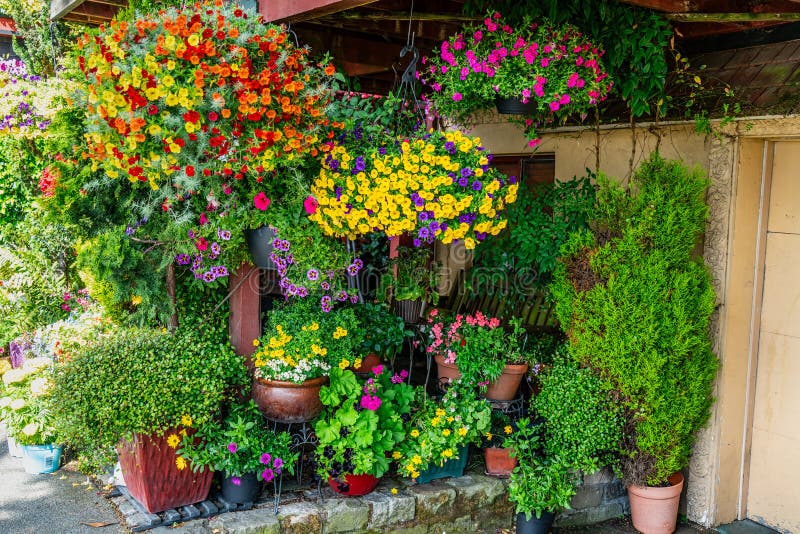 Crazy Flower House Section 5 Stock Photo - Image of outdoors, house ...