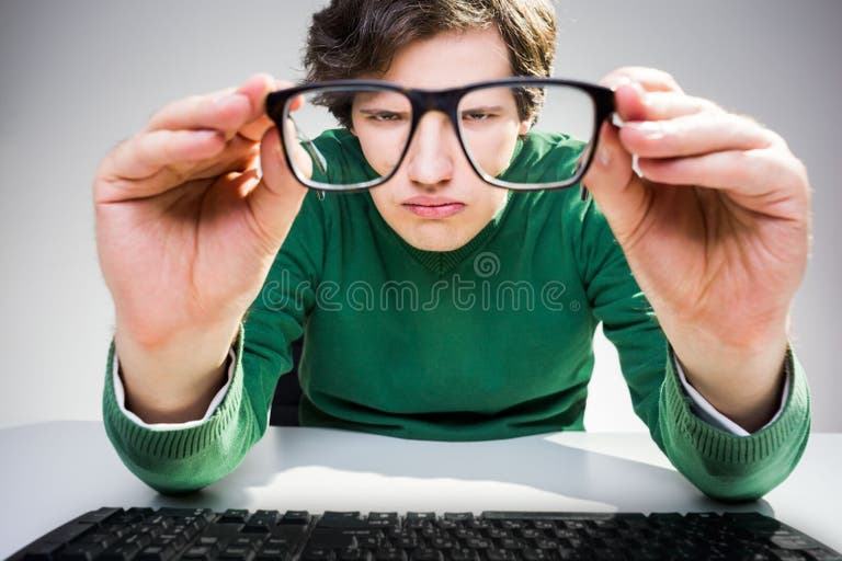 Crazy frowning man stock image. Image of adult, hands - 72076233