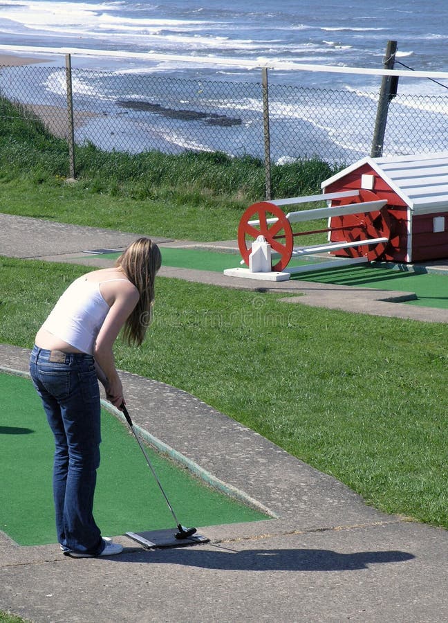 Crazy golfer stock photo. Image of woman, whitby, sport - 852160