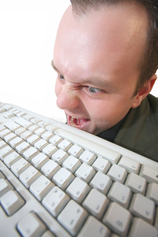 Crazy hacker stock photo. Image of taste, eyes, crazy - 4482016