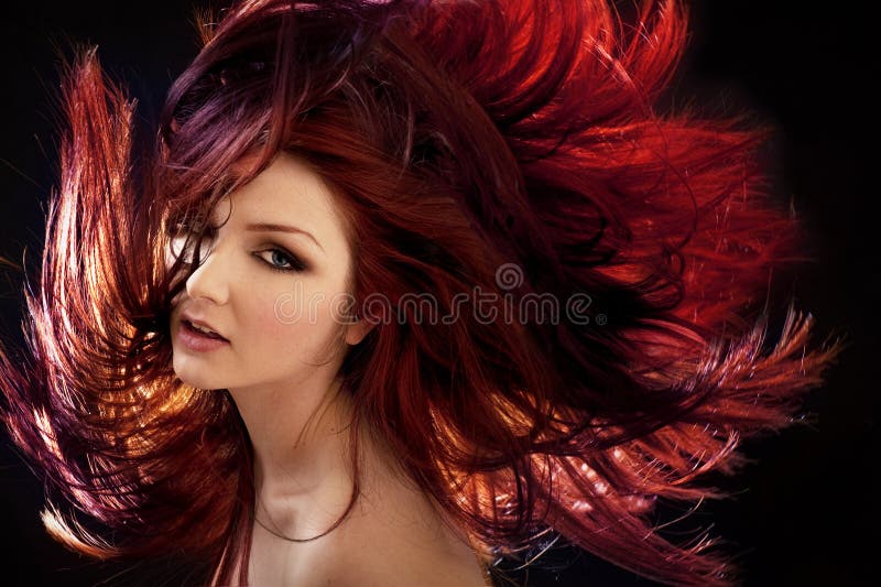Crazy hair fashion stock photo. Image of people, hairstyle - 24819462